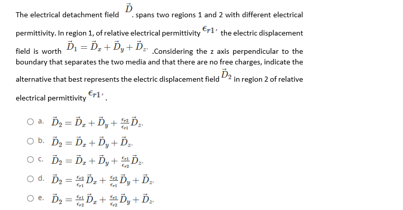 Solved Ď The electrical detachment field spans two regions 1 | Chegg.com