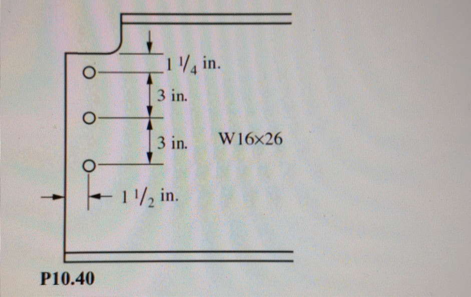 Solved 40. Determine the available block shear strength for | Chegg.com