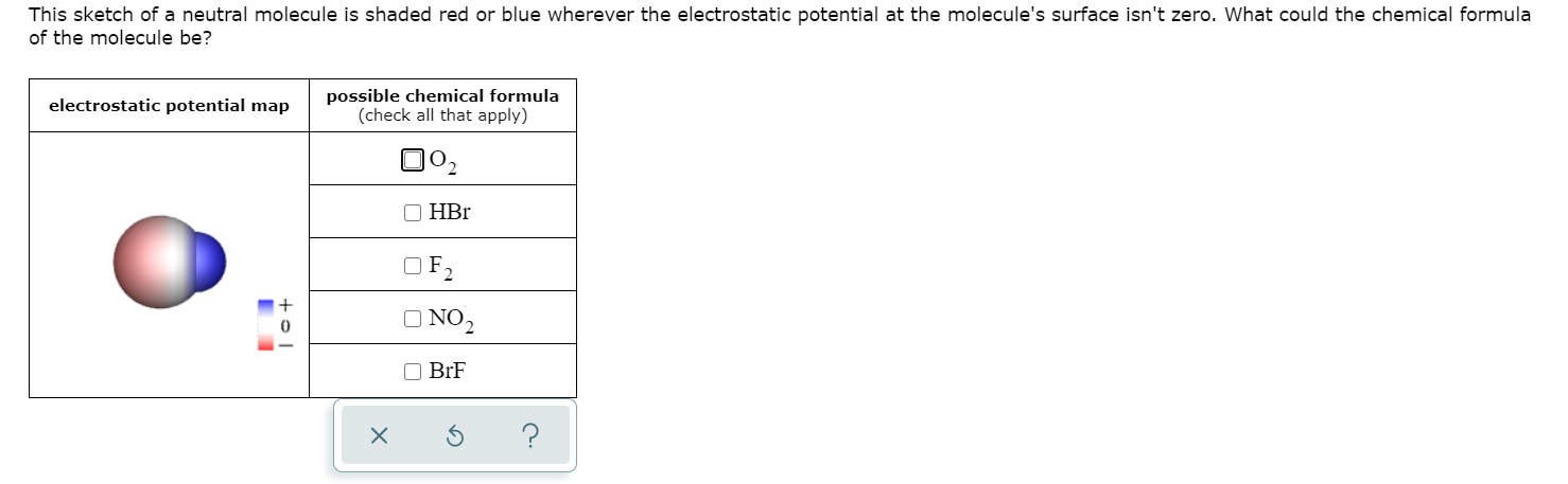 Solved This sketch of a neutral molecule is shaded red or | Chegg.com