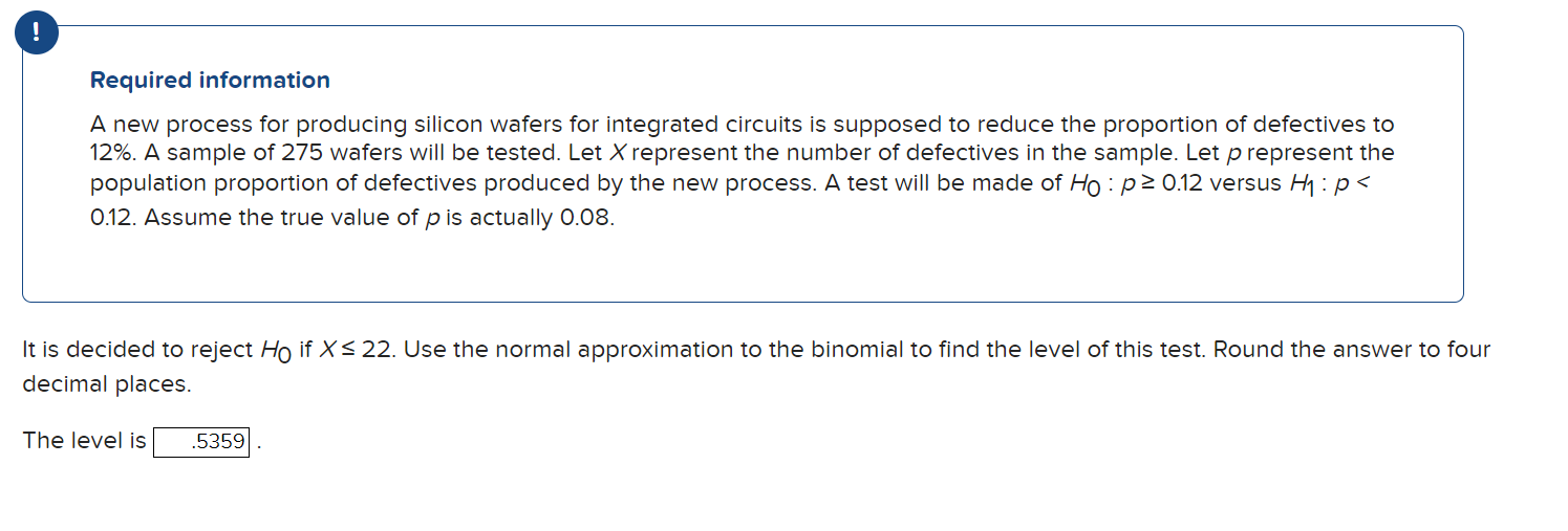 Solved ! Required information A new process for producing | Chegg.com