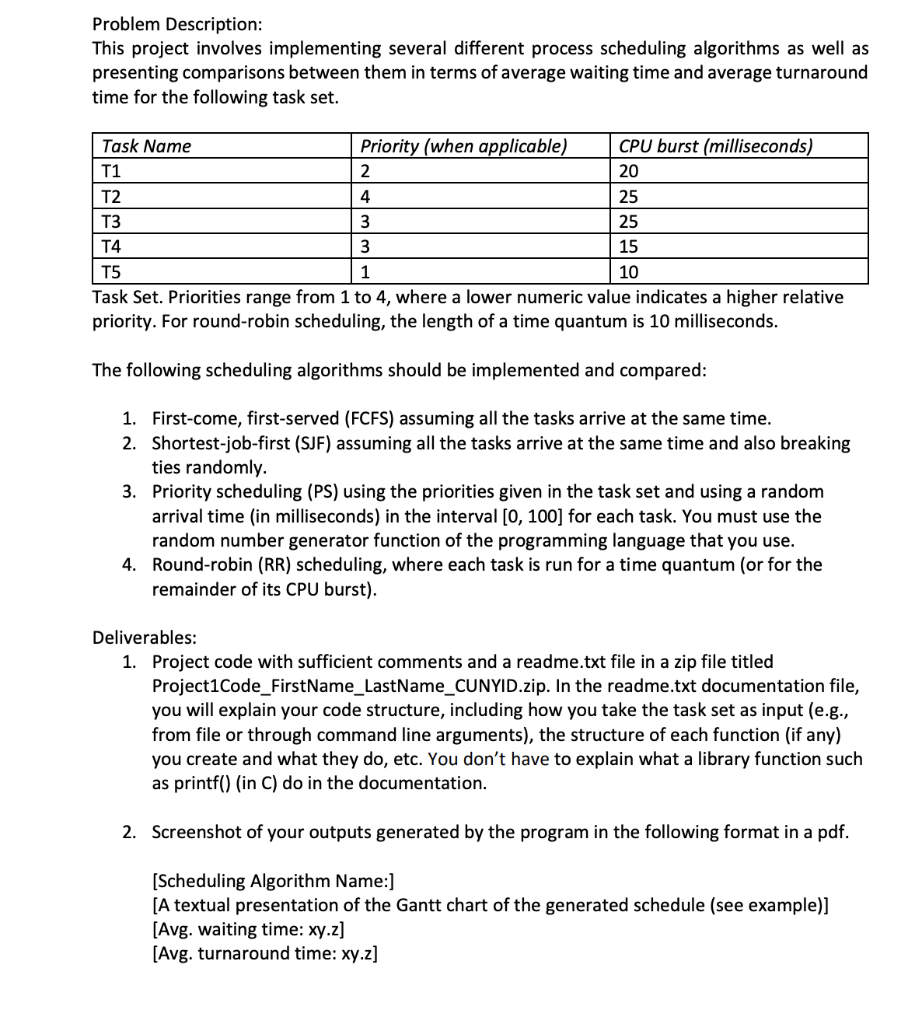 Solved Problem Description: This project involves | Chegg.com