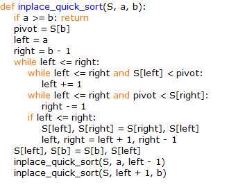 Solved combine InsertionSort and InPlace QuickSort so | Chegg.com