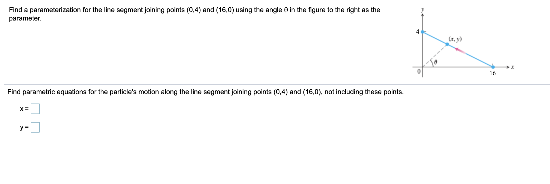 Solved Find a parameterization for the line segment joining | Chegg.com