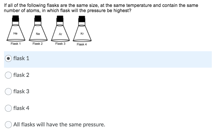 Solved If all of the following flasks are the same size, at | Chegg.com