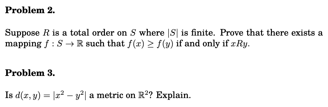 Solved Suppose R is a total order on S where ∣S∣ is finite. | Chegg.com