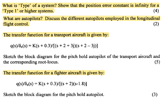 What is 'Type' of a system? Show that the position | Chegg.com