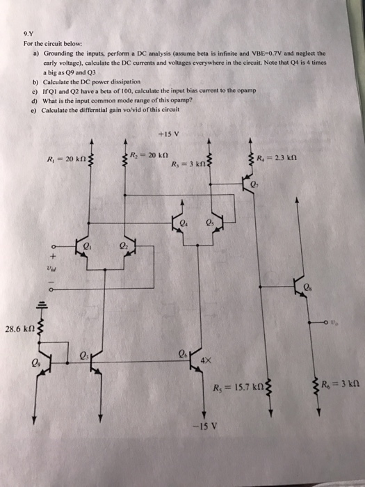 Solved 9-X Consider the circuit in Fig.9.40 with the | Chegg.com