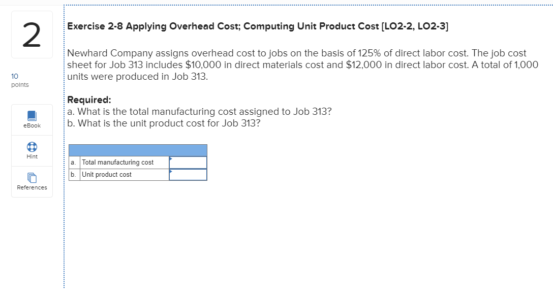 Solved Exercise 2-8 Applying Overhead Cost; Computing Unit | Chegg.com
