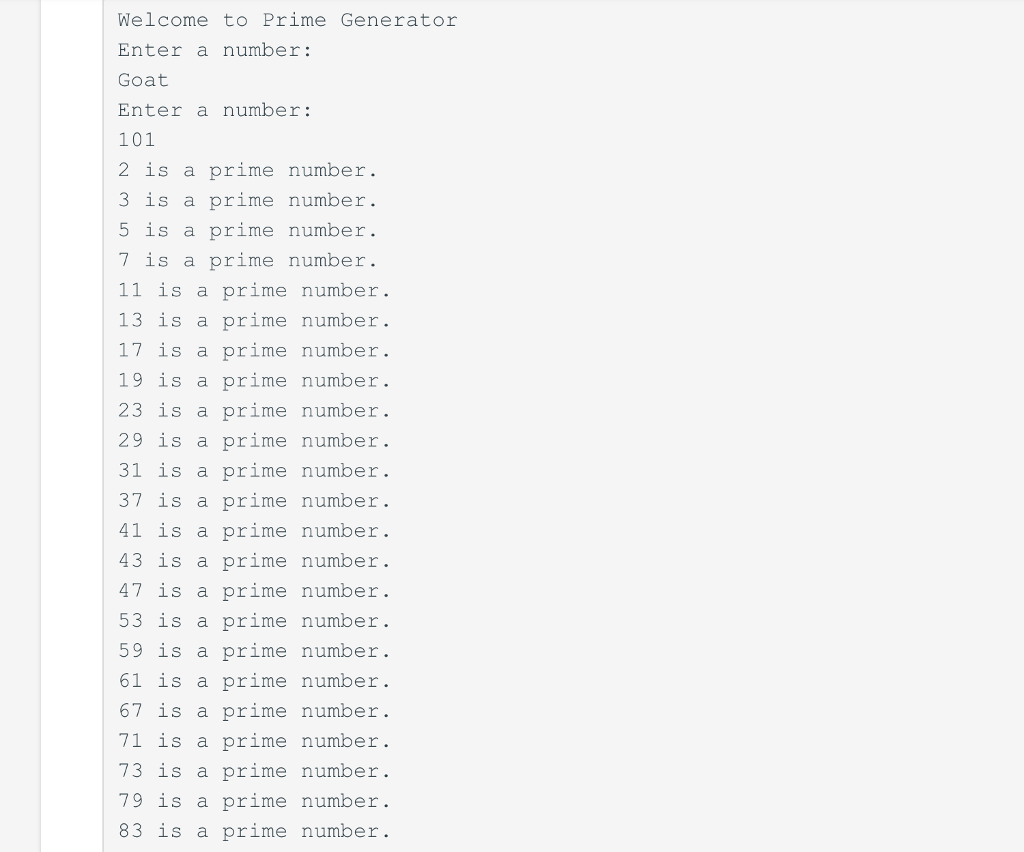 Solved A prime number is a number that is only divisible by | Chegg.com