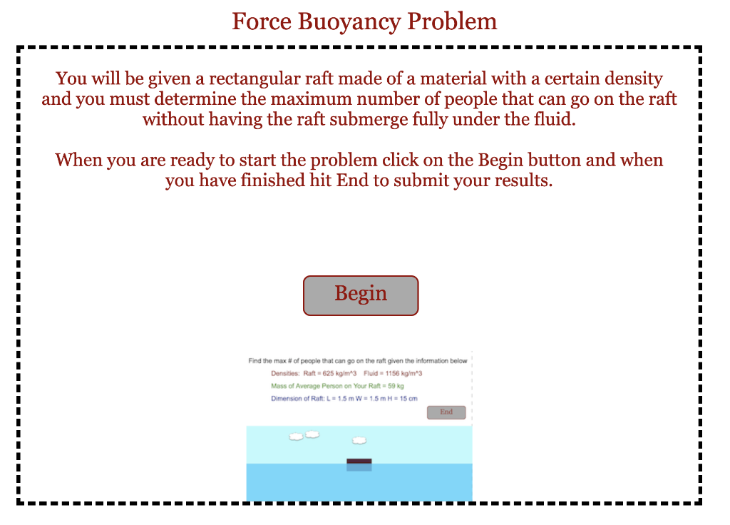 Solved Force Buoyancy Problem a You will be given a | Chegg.com
