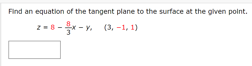 Solved Find an equation of the tangent plane to the surface | Chegg.com