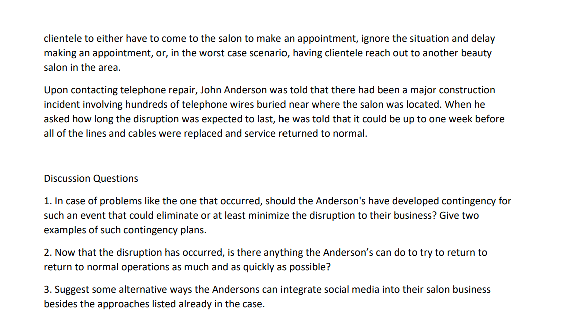 Solved Pampered Lady Beauty Salon Case Study Pampered Lady | Chegg.com