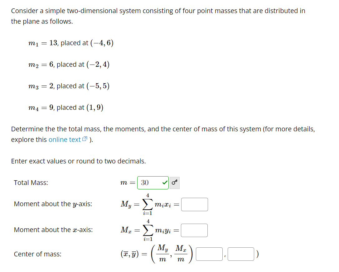 Solved Consider a simple two-dimensional system consisting | Chegg.com