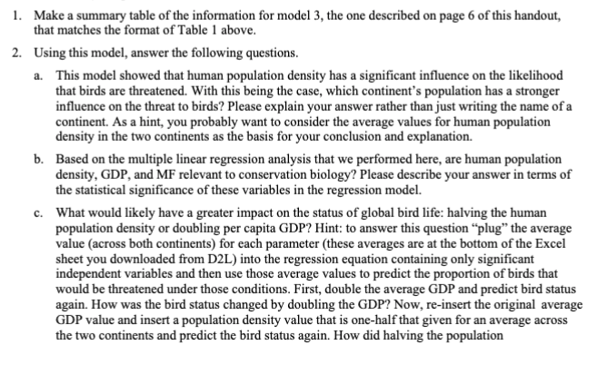 Solved Table 1. Multiple linear regression analysis of | Chegg.com