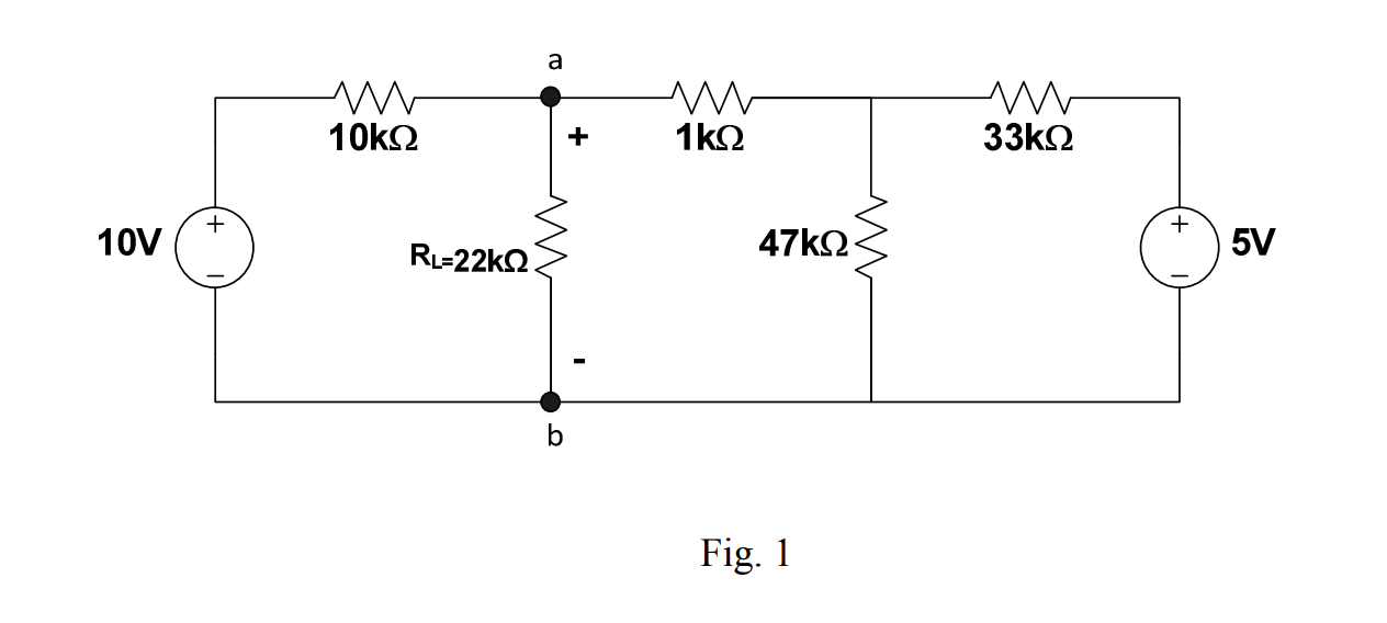 Solved For the circuit shown Figure 1: 1- Find the VTH,ISC | Chegg.com