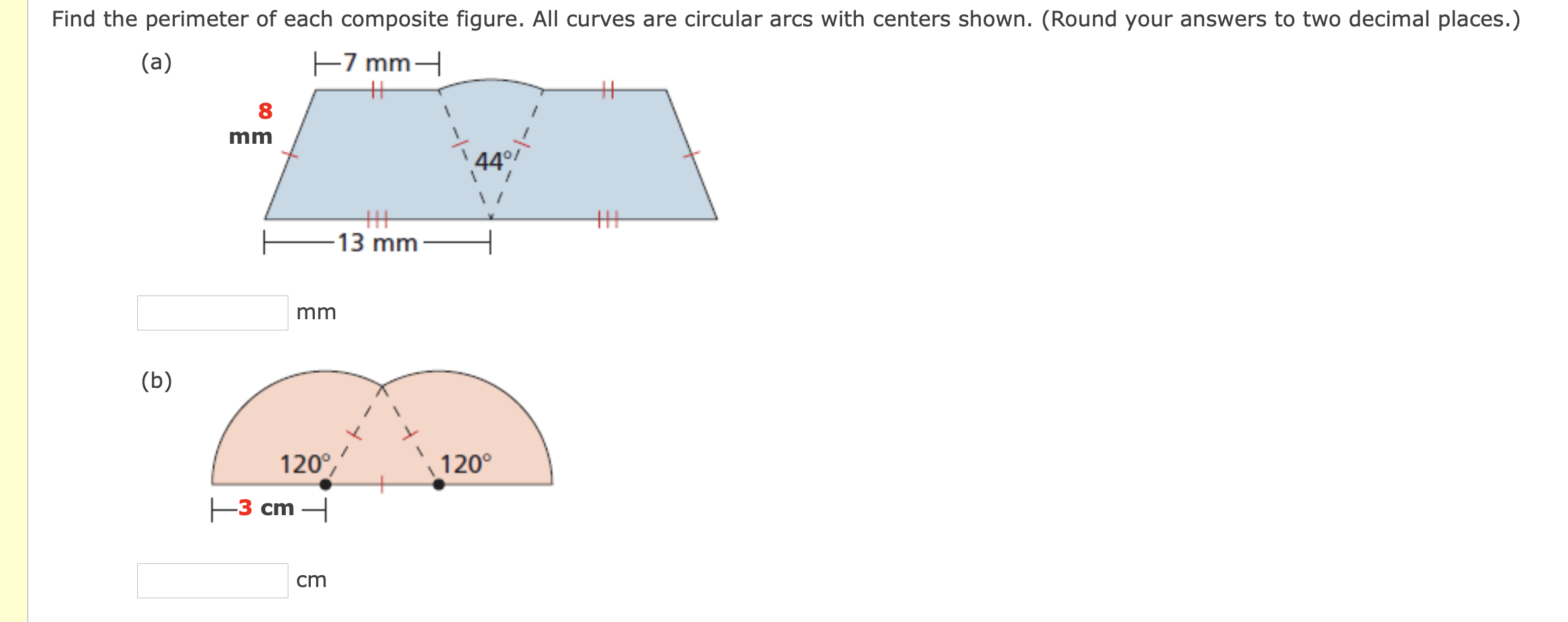Solved Find the perimeter of each composite figure. All | Chegg.com
