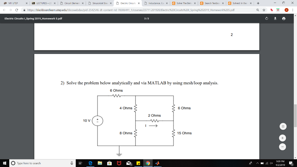 Solved A) Write the mesh equations for the circuit using | Chegg.com