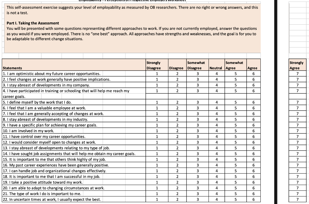 Solved Directions Complete the Self Assessment and calculate | Chegg.com