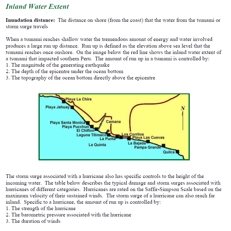 Solved Introduction Tsunamis and the storm surge associated | Chegg.com