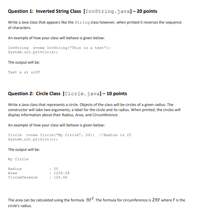 Solved Java, numeric answers should look like 3.14 and not | Chegg.com