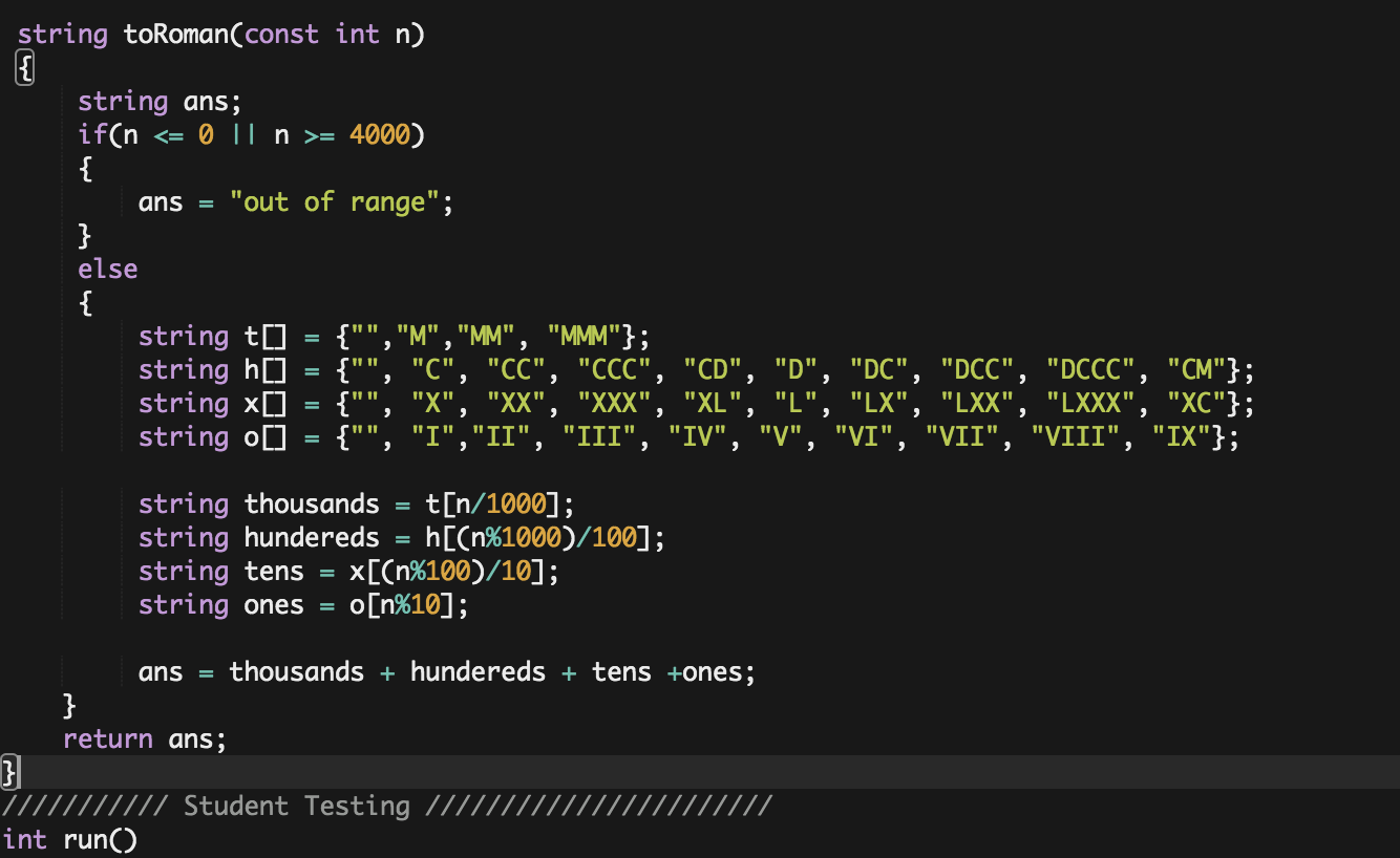 Solved С onvert between Arabic, base ten numbers, and Roman | Chegg.com
