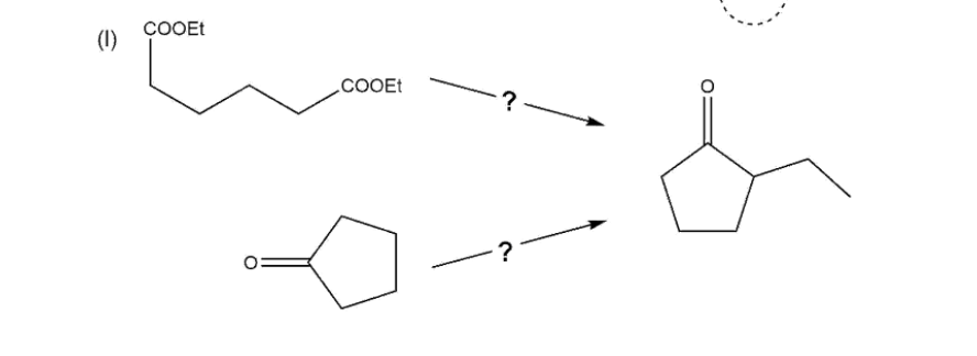 Solved COOEt (1) COOEt ? O ? | Chegg.com