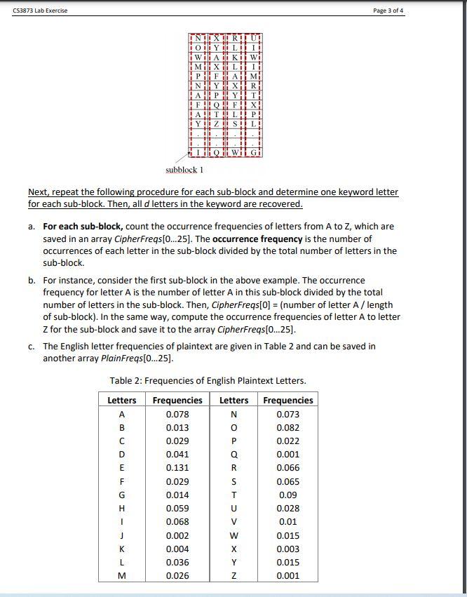 Write a Java program to decipher the ciphertext. | Chegg.com