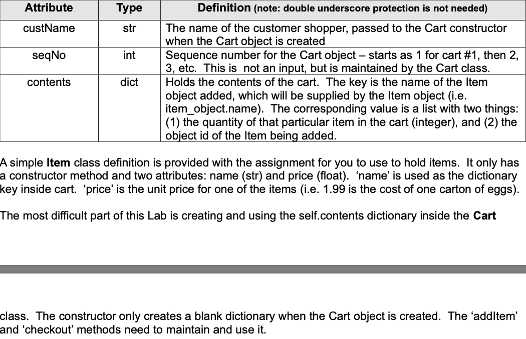 Solved In this assignment you are to create a class called | Chegg.com