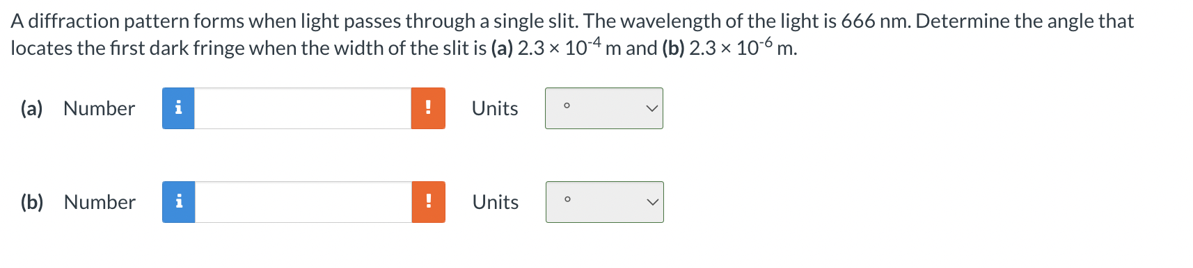 Solved A diffraction pattern forms when light passes through | Chegg.com