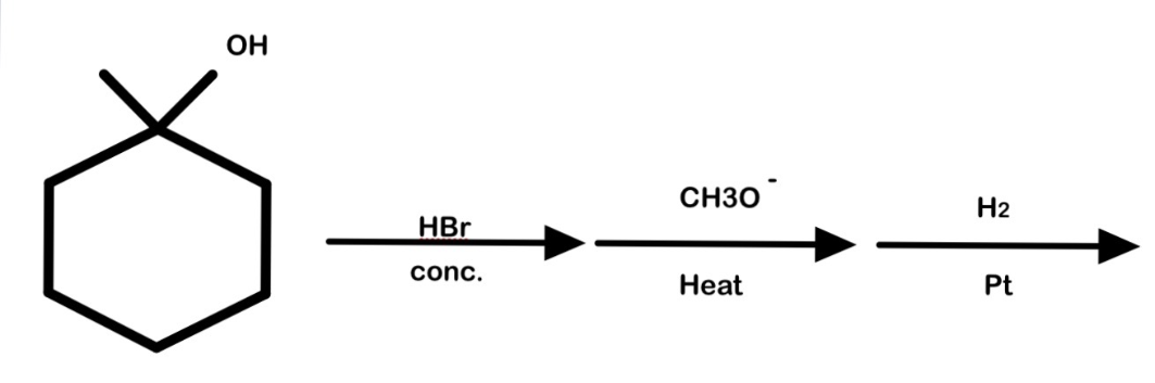Solved ОН Снзо H2 HBr conc. Heat Pt | Chegg.com