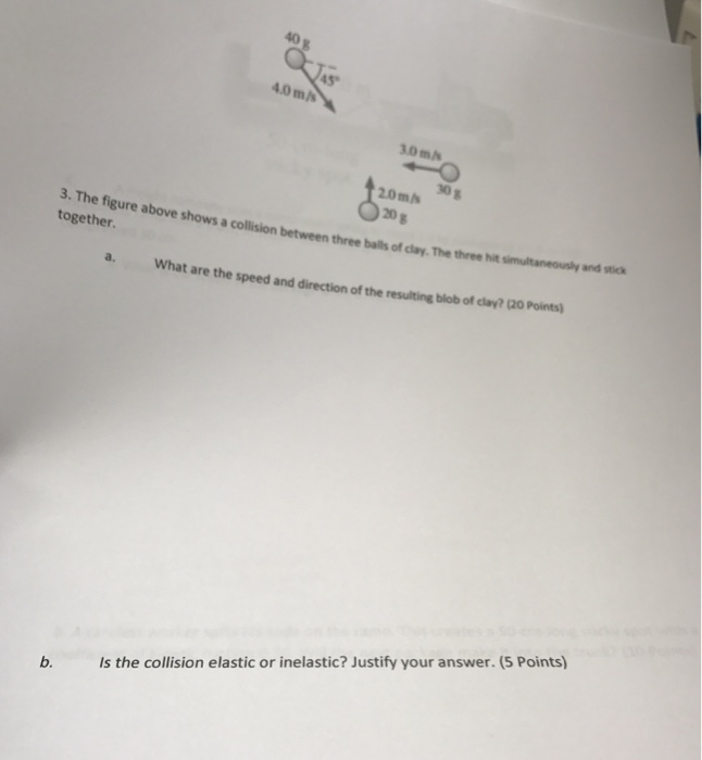 Solved The figure above shows a collision between three | Chegg.com