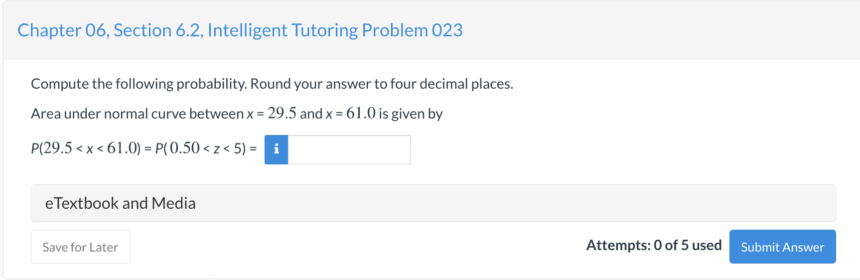 Solved Compute the following probability. Round your answer | Chegg.com