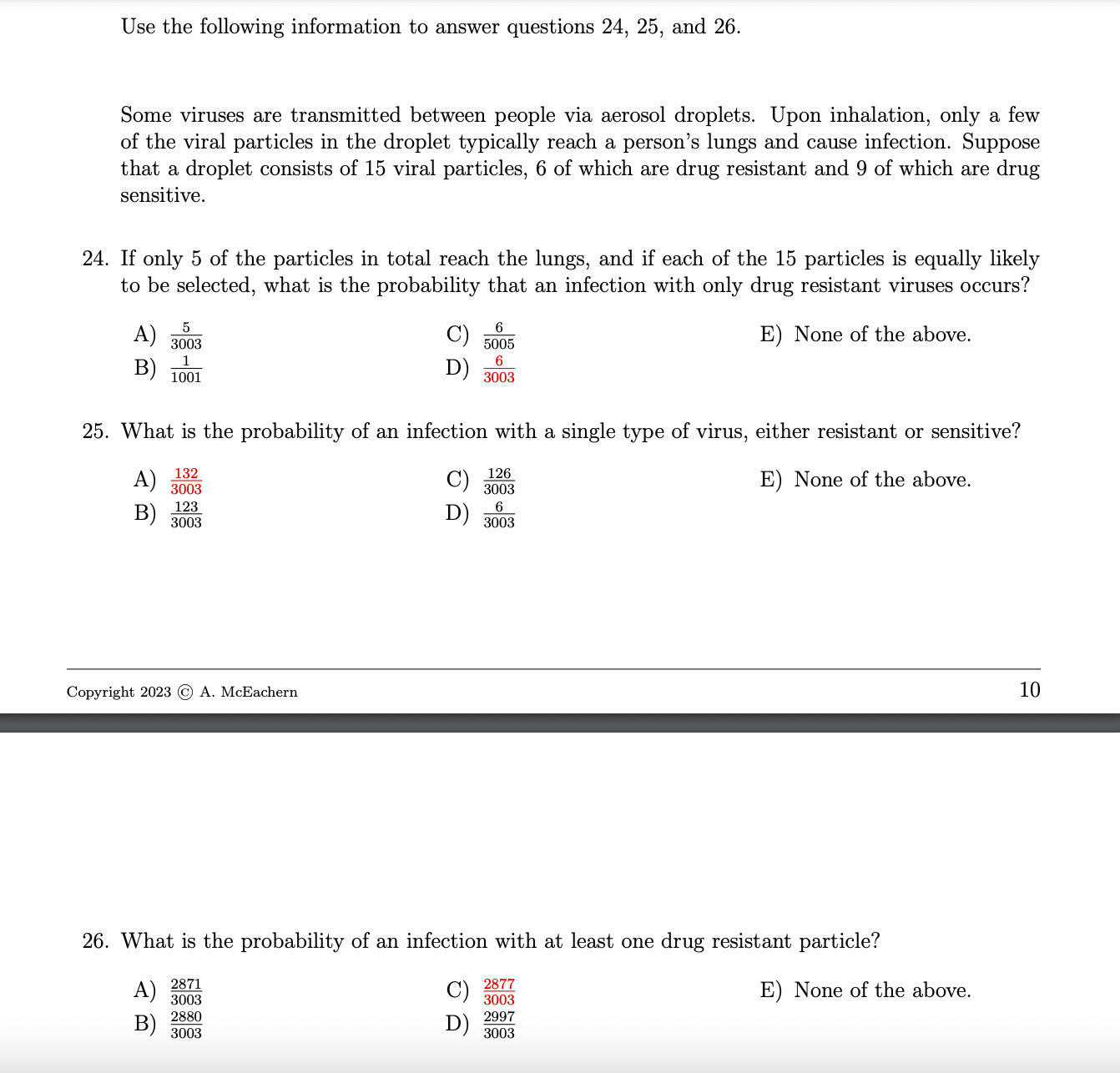 Solved Use the following information to answer questions | Chegg.com