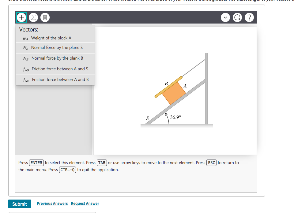 Solved Block A, with weight 3w, slides down an inclined | Chegg.com