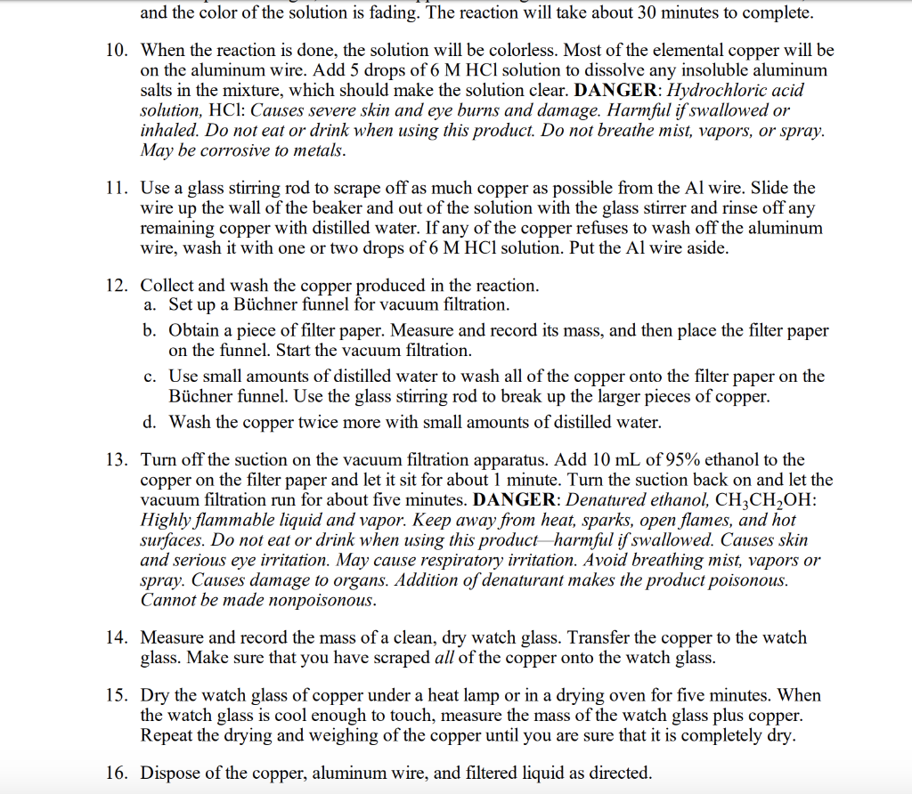 and the color of the solution is fading. The reaction | Chegg.com