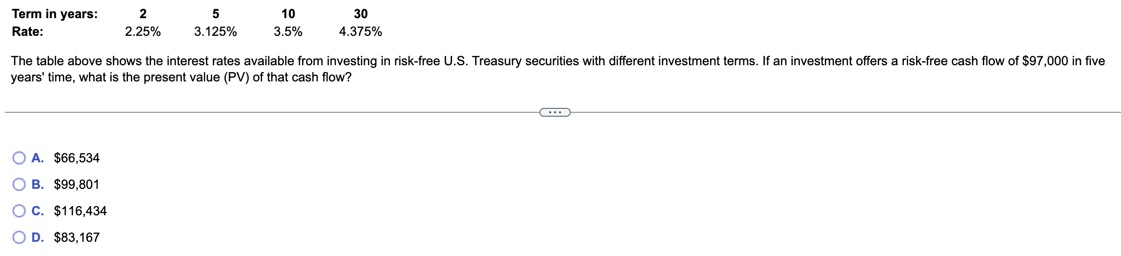 Solved \table[[Term in years:,2,5,10,30 | Chegg.com