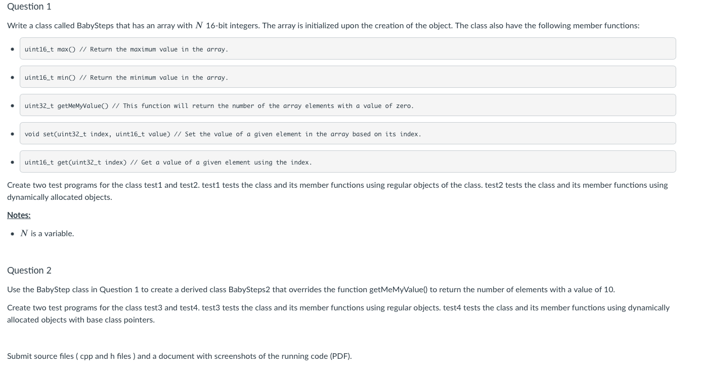 Solved Baseclass.h #include # ifndef | Chegg.com