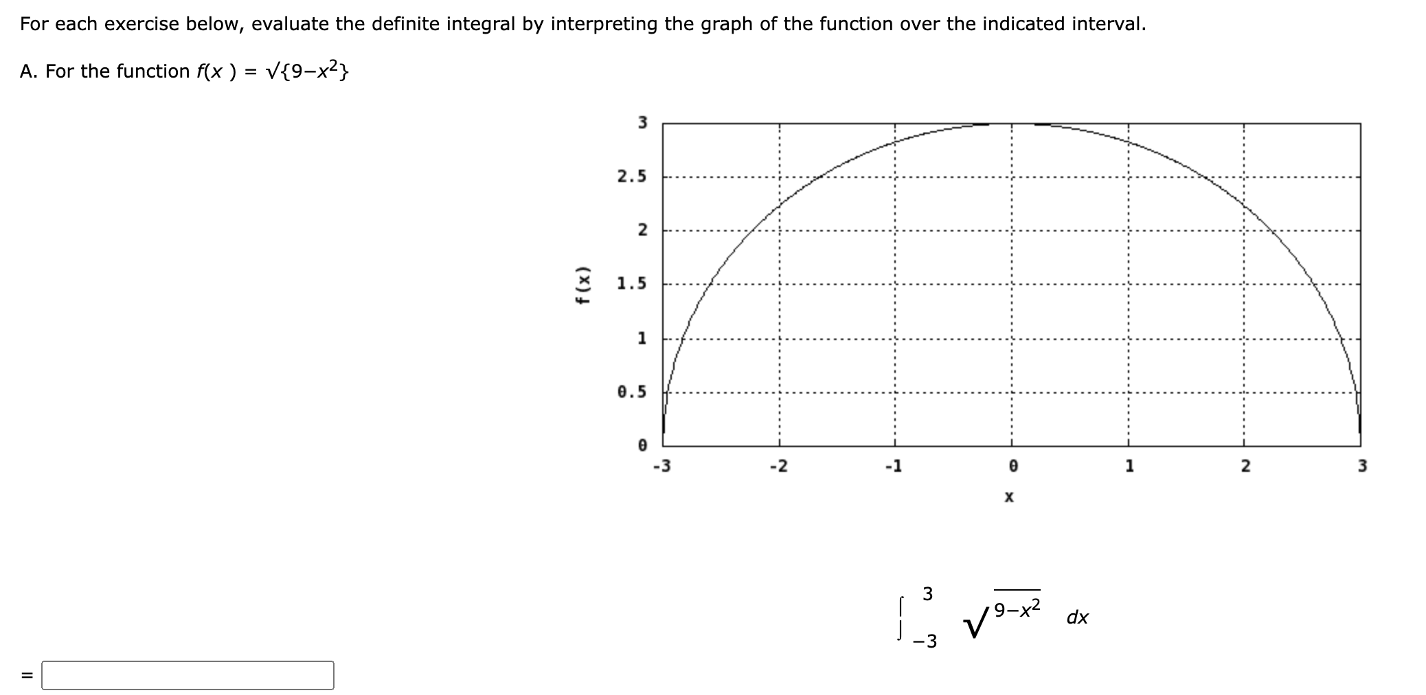 Solved For each exercise below, evaluate the definite | Chegg.com