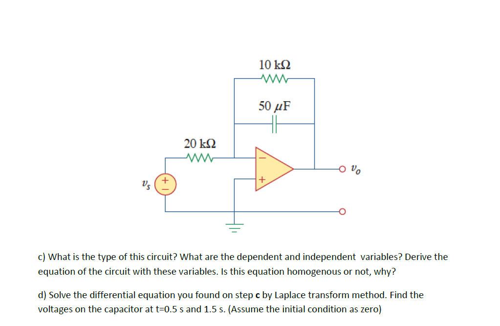 Solved c) What is the type of this circuit? What are the | Chegg.com