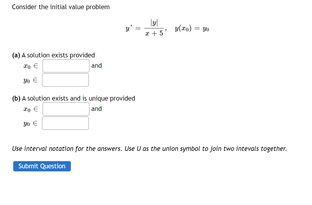 Solved Consider the initial value | Chegg.com