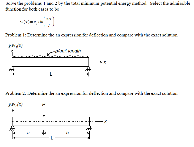 Solved Solve the problems 1 and 2 by the total minimum | Chegg.com