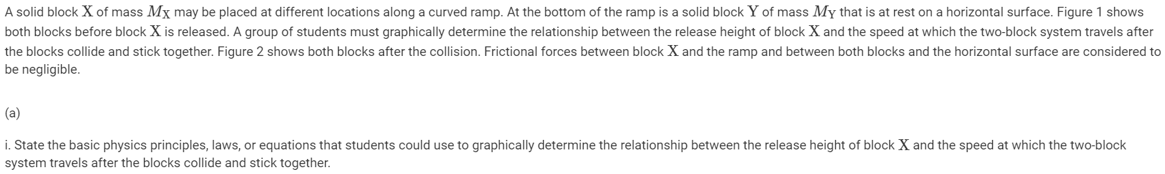 Solved Block X Mx Block Y My Figure 1. Initial Locations of | Chegg.com