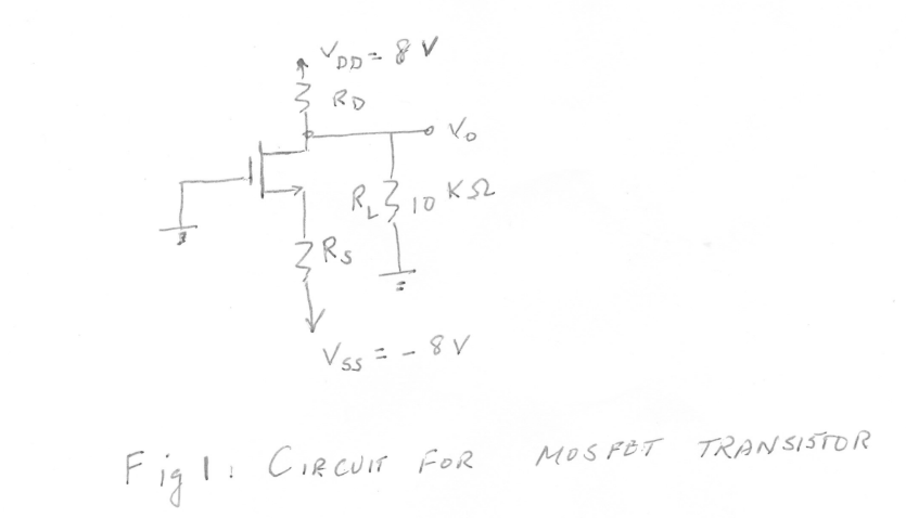 Solved 1. The MOSFET in the circuit of Fig. 1 has Vtn = 1 V | Chegg.com