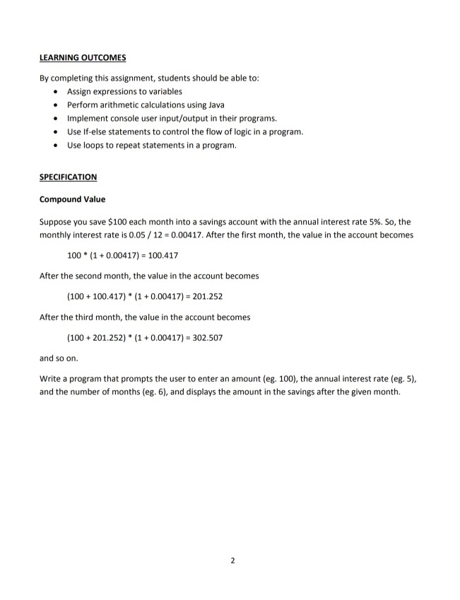 Solved LEARNING OUTCOMES By completing this assignment, | Chegg.com