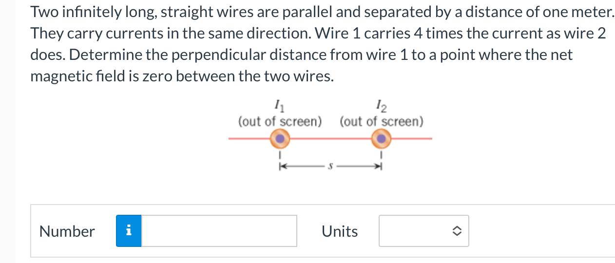 Solved Two infinitely long, straight wires are parallel and | Chegg.com