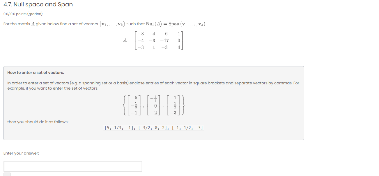 Solved 4 7 Null Space And Span 0 0 10 0 Points graded For Chegg solved-4-7-null-space-and-span-0-0-10-0-points-graded-for-chegg
