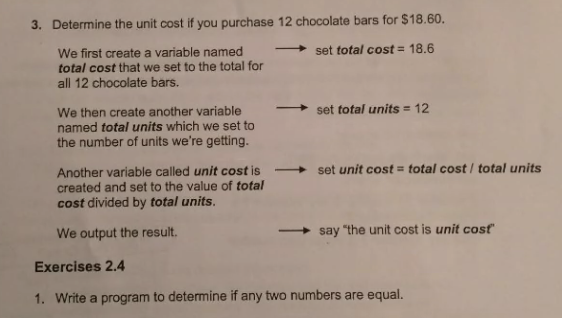 Solved Examples with Solutions Write a program to solve each | Chegg.com
