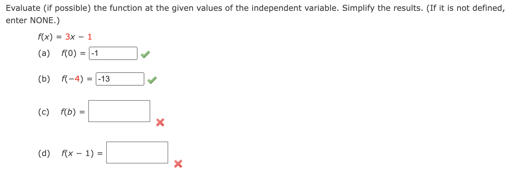 Solved Evaluate (if possible) the function at the given | Chegg.com