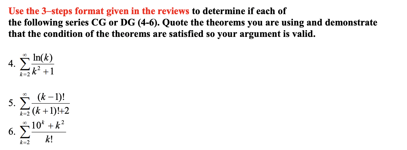 Solved Use the 3-steps format given in the reviews to | Chegg.com