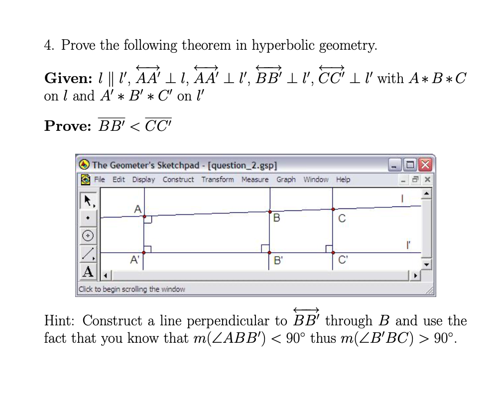 4. Prove the following theorem in hyperbolic | Chegg.com 4. Prove the following theorem in hyperbolic | Chegg.com